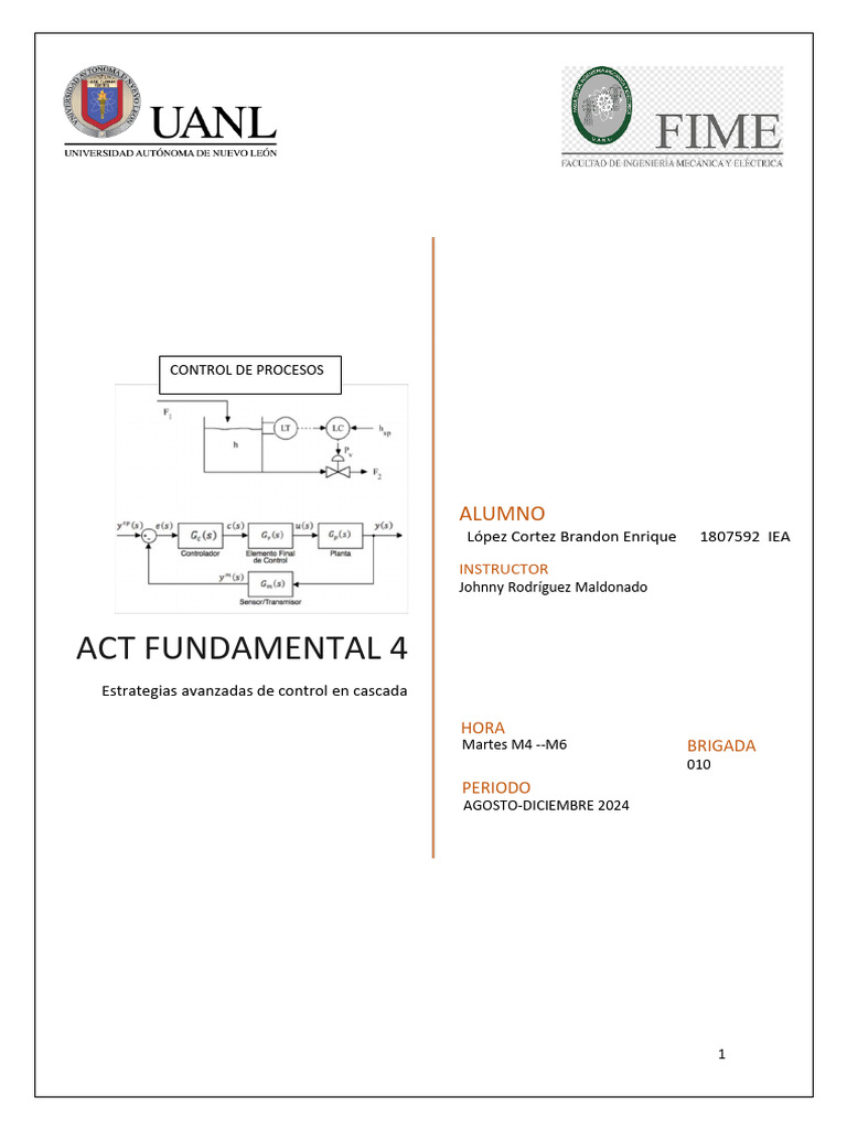Act 4 Control Proceso | PDF