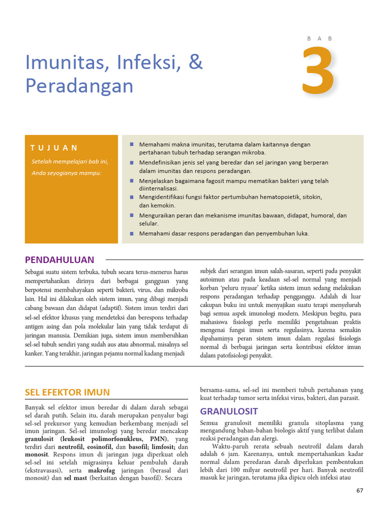 Imunitas, Infeksi, & Peradangan: Pendahuluan | PDF