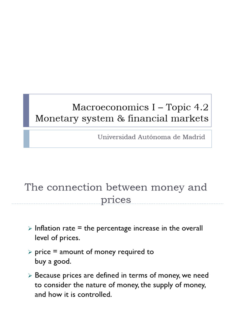 4.2 | PDF | Quantity Theory Of Money | Macroeconomics
