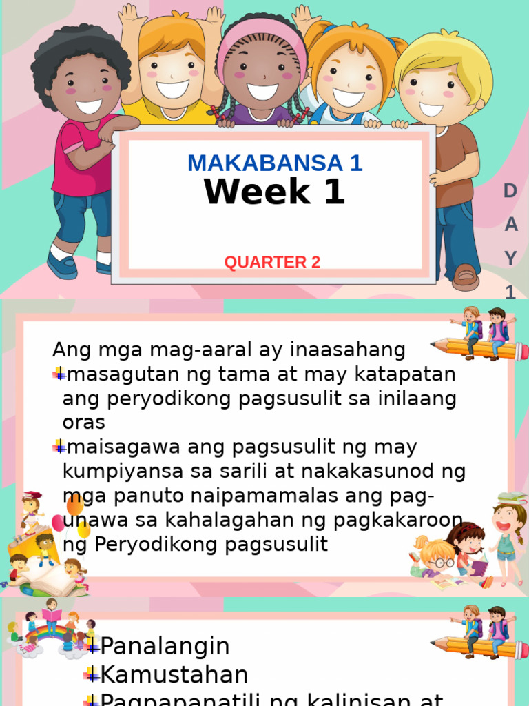 W1 Q2 Makabansa 1 | PDF