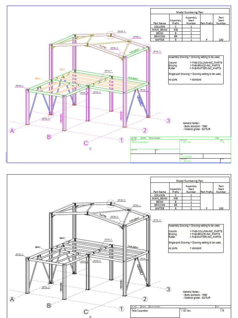 Drawings For The Steel Fundamentals Assignment 3 | PDF | Building Engineering | Structural ...