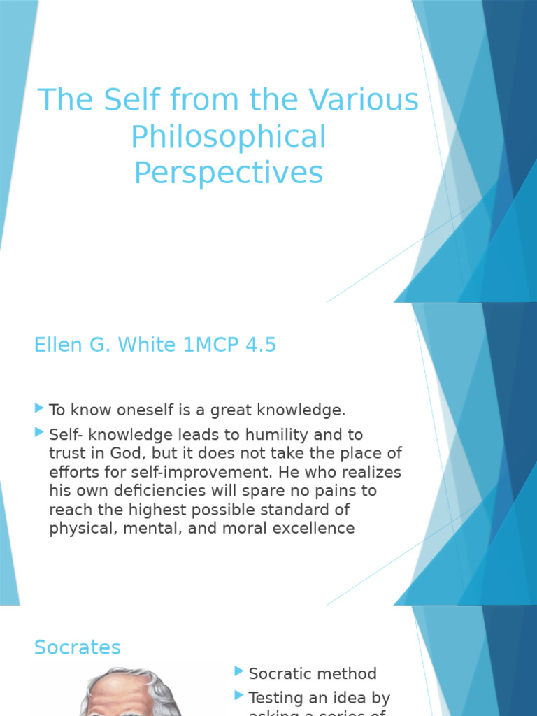 Lesson 1 Self From Different Perspective | PDF | Philosophy Of Self | Soul