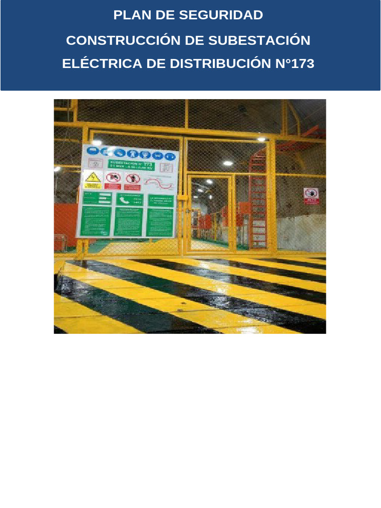 Plan de Seguridad SS - EE. N°173 - Nv920 - Rp268 - SC | PDF | Seguridad ...
