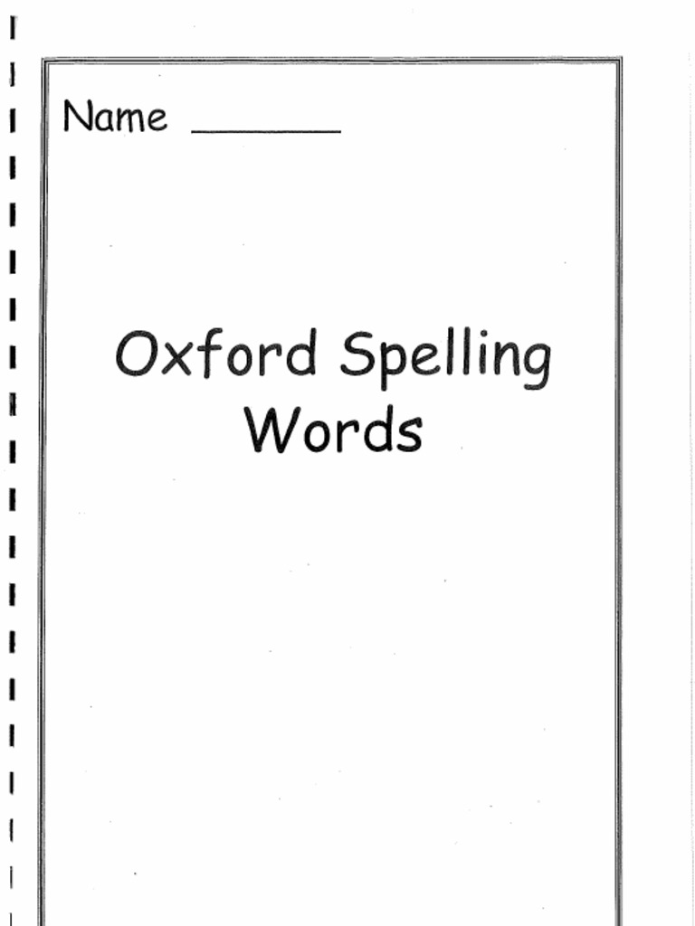 Oxford Spellings | PDF