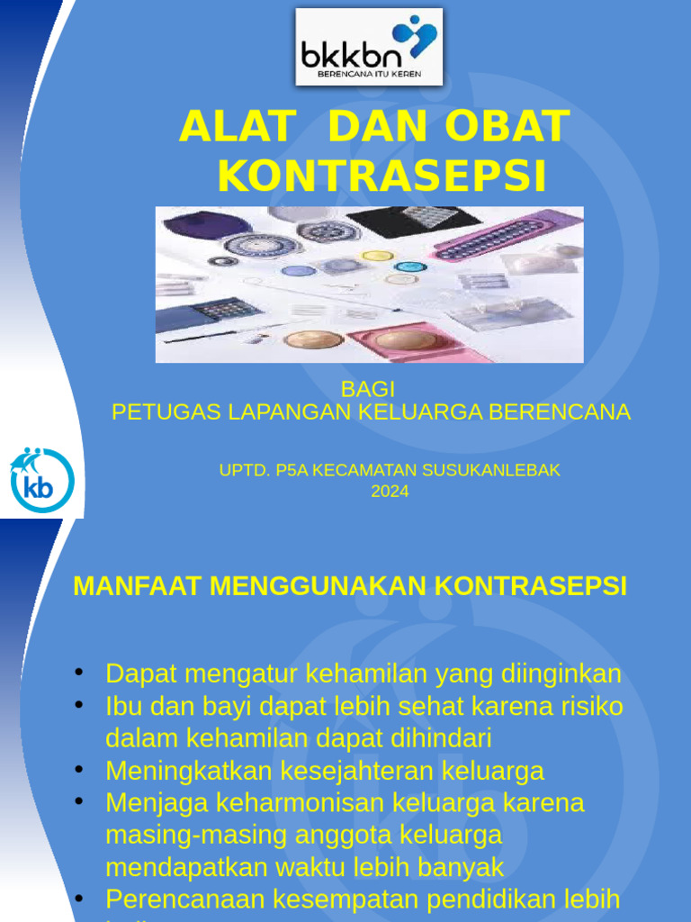 Alat Dan Obat Kontrasepsi | PDF
