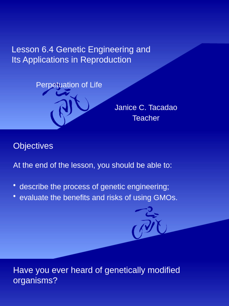 Genetic Engineering and Its Applications in Reproduction | PDF ...