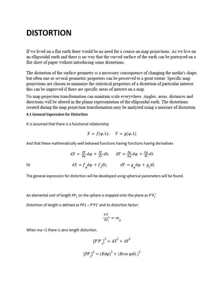 Lec - 4 Distortion | PDF | Geometry | Mathematical Physics