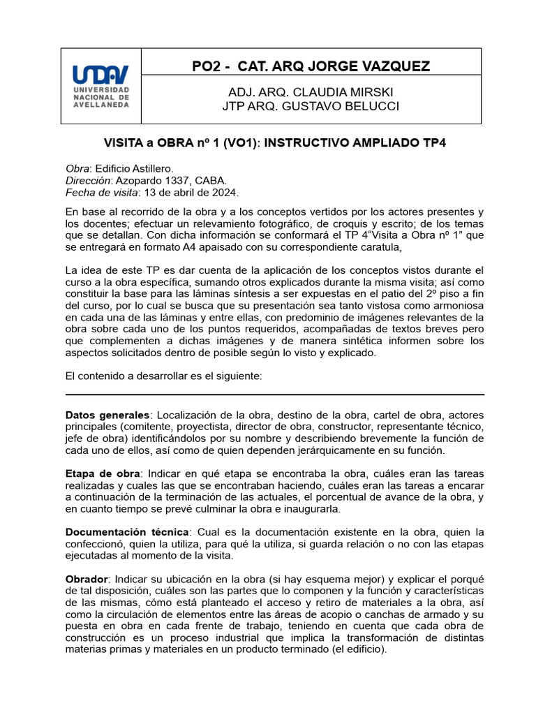 PO2 - Instructivo Ampliado VO1 | PDF