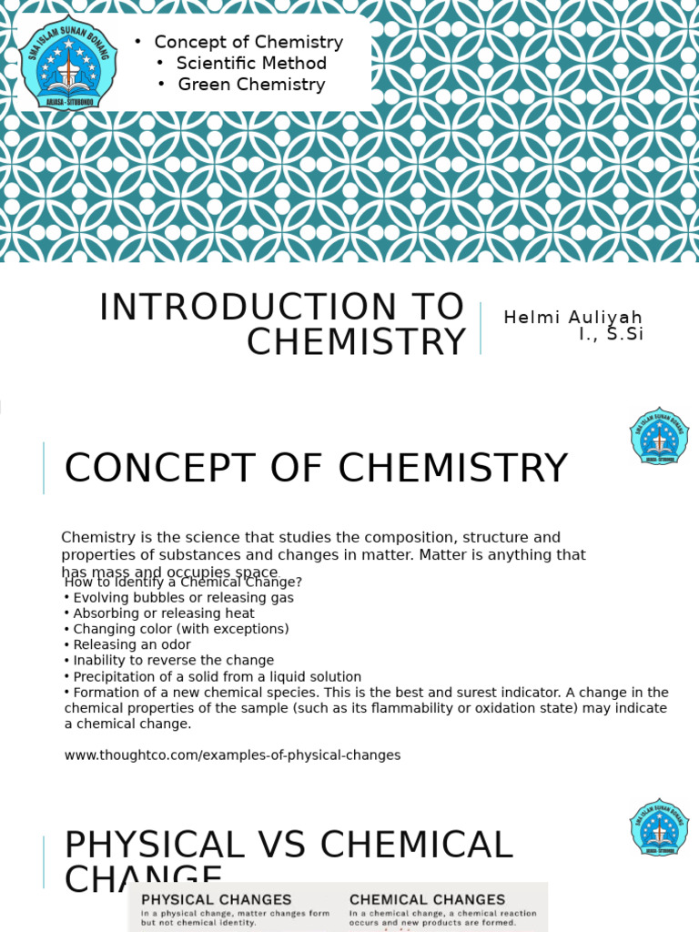Introduction To Chemistry | PDF