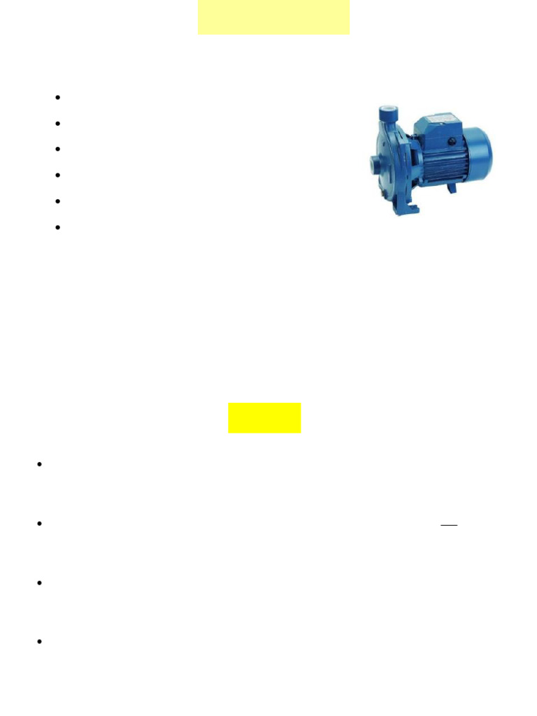Types and Working of Water Pumps | PDF | Pump | Dynamics (Mechanics)