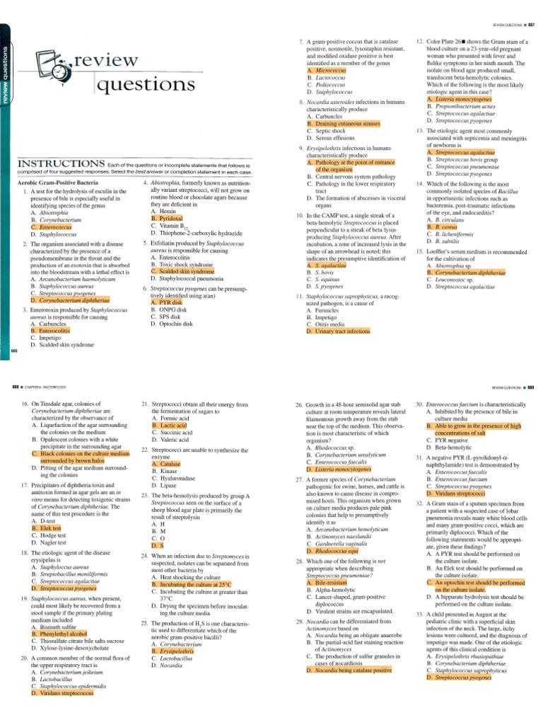 Ciulla Micro | PDF | Streptococcus | Staphylococcus