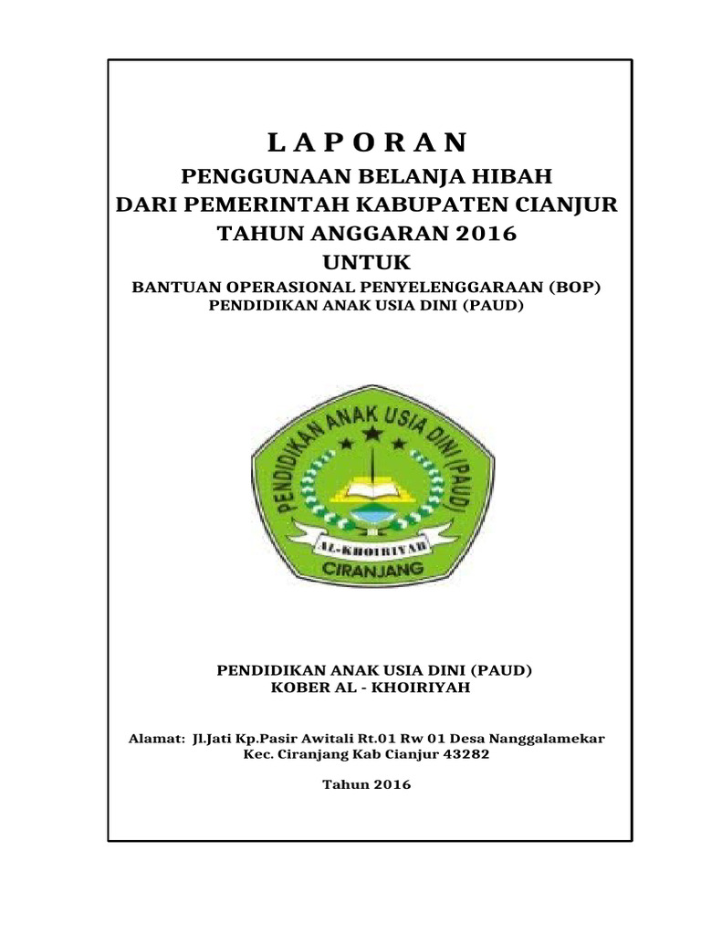 Laporan Penggunaan Bop Kedua | PDF
