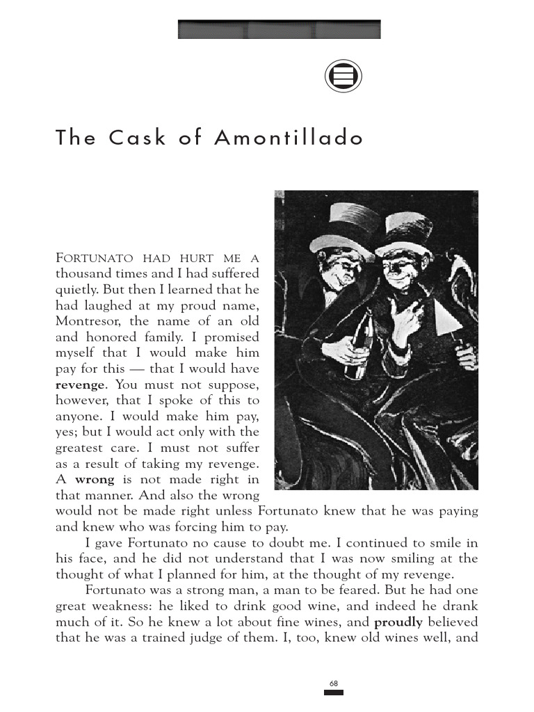 The Cask of Amontillado | PDF | Art | Poetry