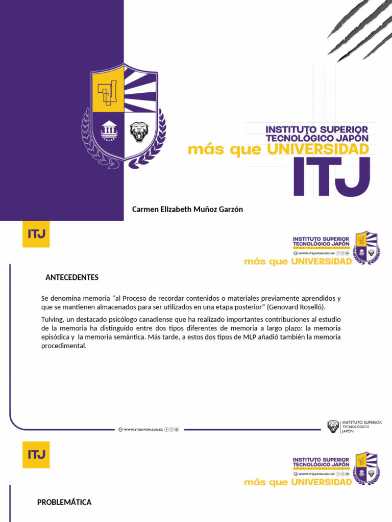 Itj Power Point | PDF | Memoria | Cognición