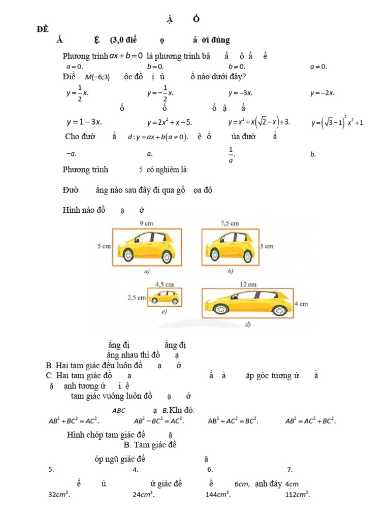 Đề Ôn Tập Cuối Hk II Toán 8 | PDF