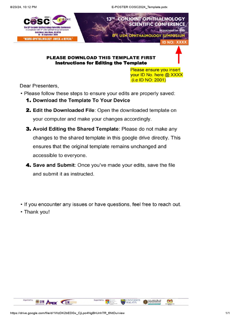 E-POSTER COSC2024 - Template - Potx | PDF | Art | Technology & Engineering