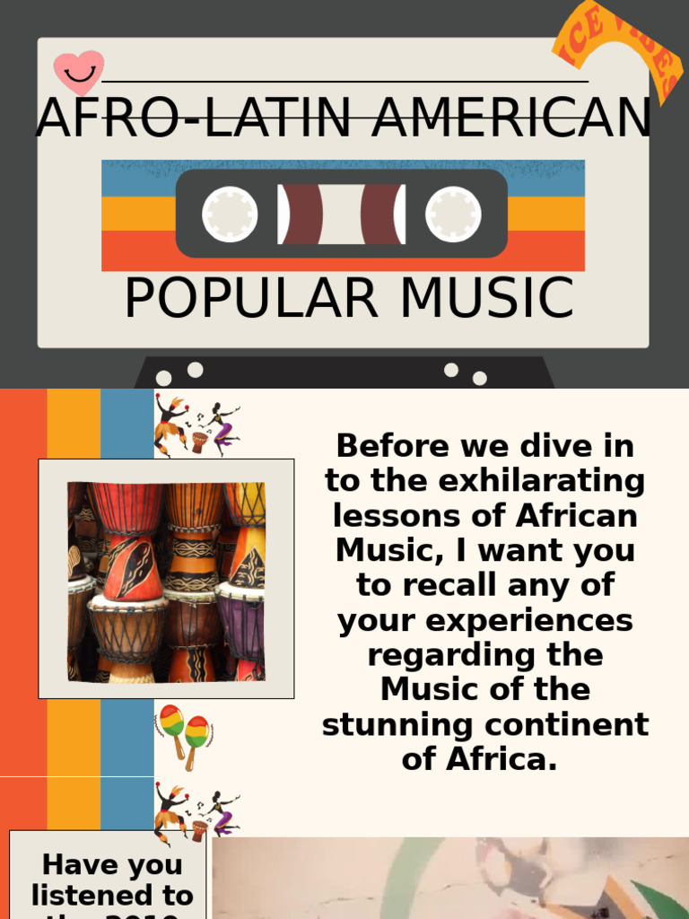 Music - 2nd Quarter Lesson - Afro-Latin American and Popular Music ...