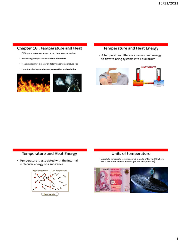 HEAT AND HEAT TRANSFER - Upload | PDF | Heat Transfer | Temperature