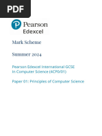 Paper 2 Mark Scheme CS 2024 | PDF | Computer Programming | Computing