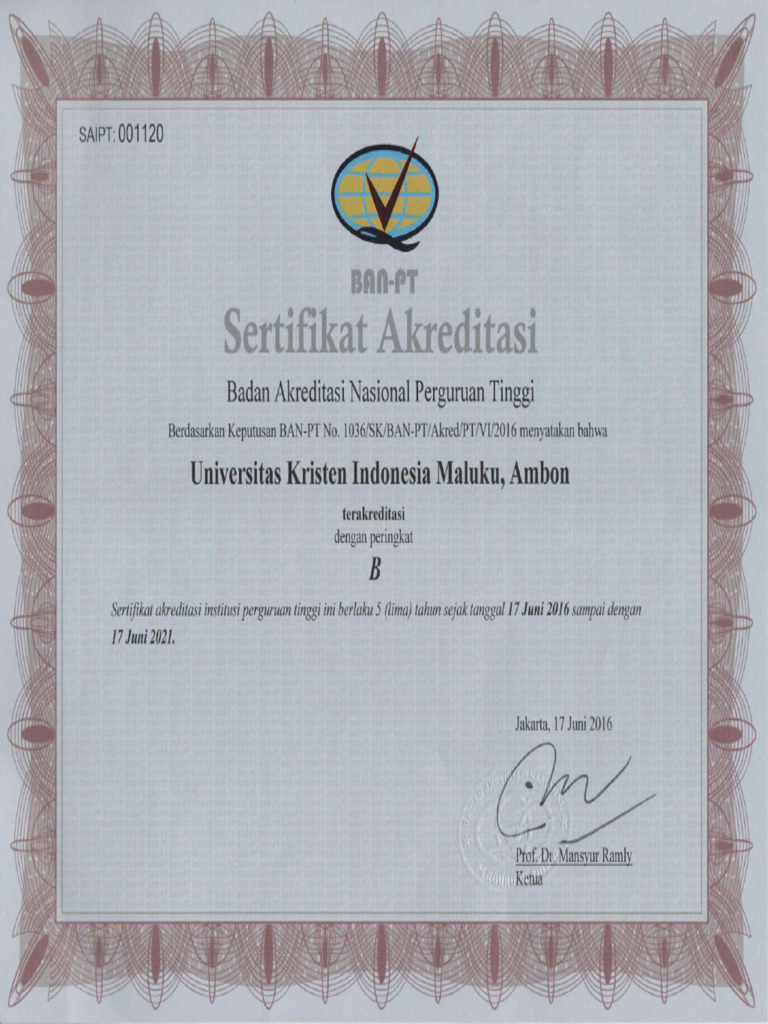 Akreditasi Univ & Progdi Ukim | PDF
