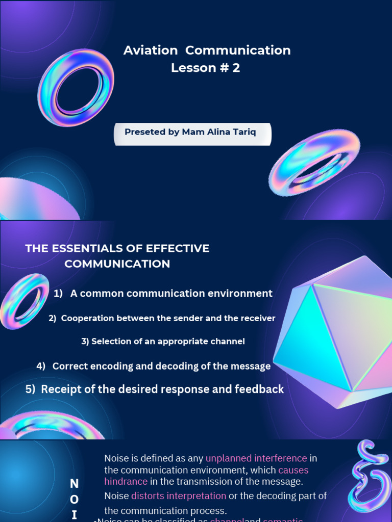 Share Aviation Communication Lecture 2 | PDF | Communication ...