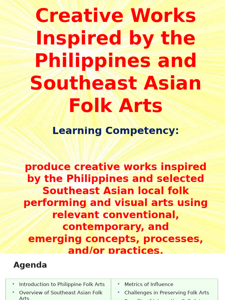MUSIC ARTS 7 Q2 4 Produce Creative Works Inspired by The Philippines ...