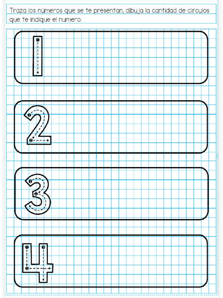 Trazos de Numeros | PDF