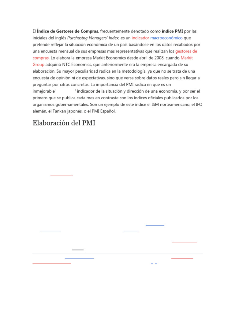 Guía del Índice PMI para Gestores | PDF | Ciencias económicas | Business