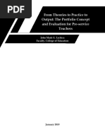 Teaching Internship Portfolio Format | PDF | Curriculum | Learning