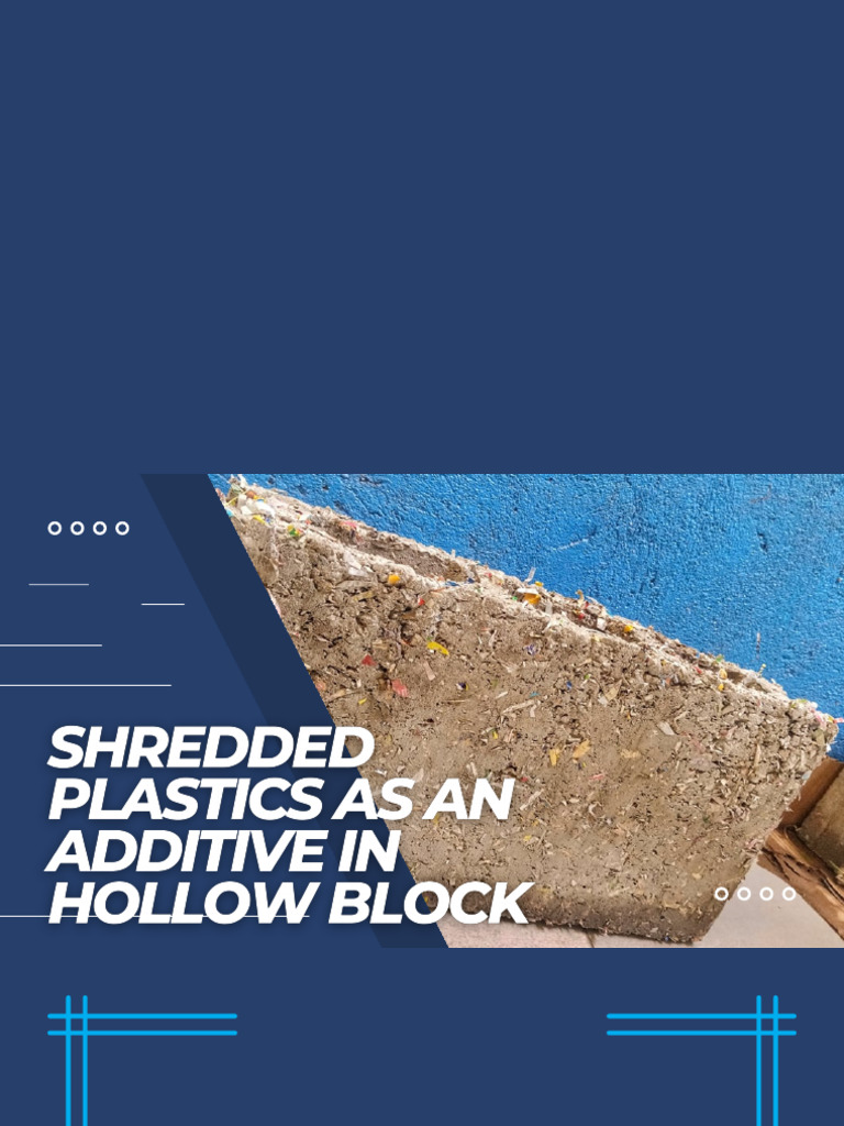 Shredded Plastics in Hollow Block Durability | PDF | Hypothesis | Concrete