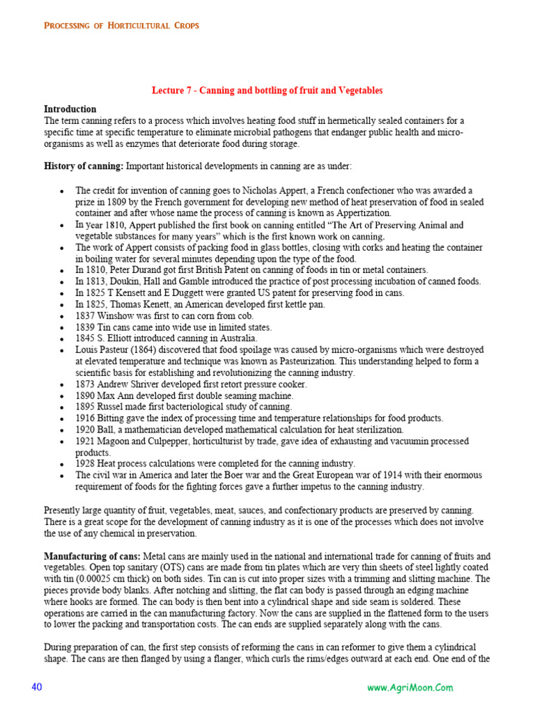 Practical 5 Canning Steps | PDF | Canning | Pressure Cooking