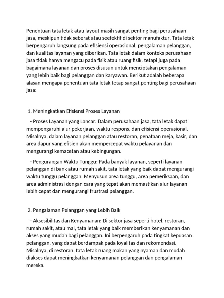 Manajemen Operasi Jasa | PDF | Teknologi & Rekayasa