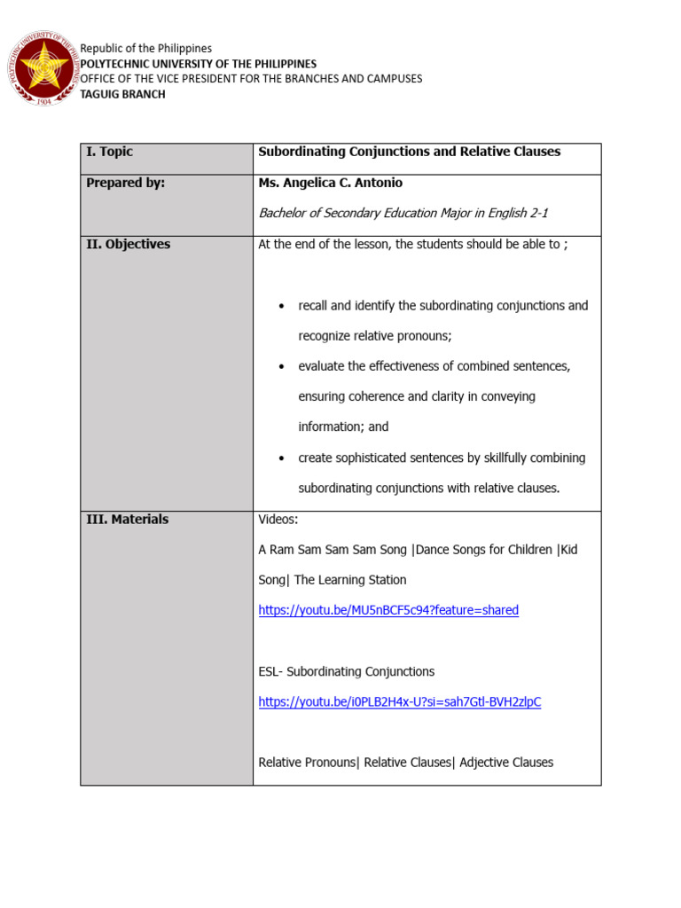 LLMD LP FINAL NA TO | PDF | Clause | Semantics