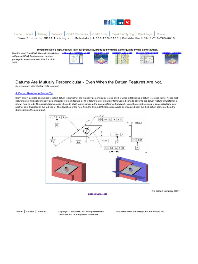 GD - Tip - Datum Reference Frame - 3 | PDF