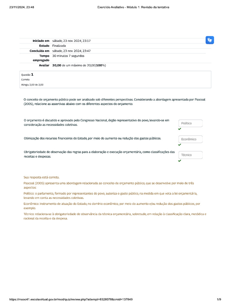 RevisãoExercícios Modulo1 | PDF