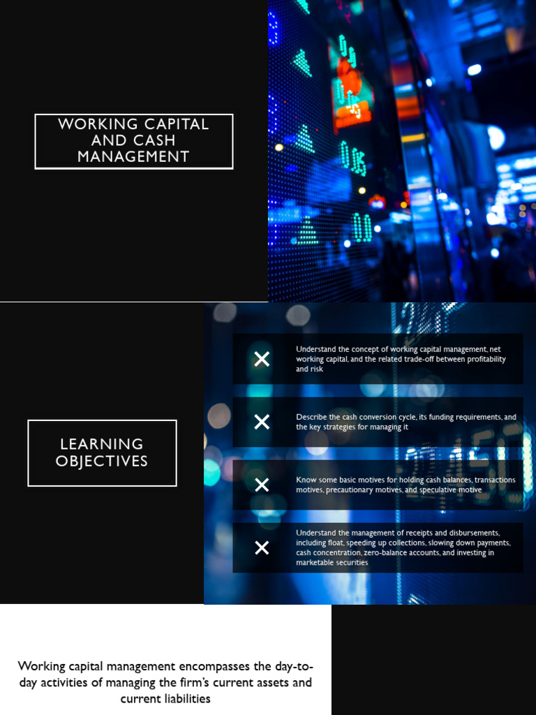 Working Capital and Cash Management | PDF | Float (Money Supply ...