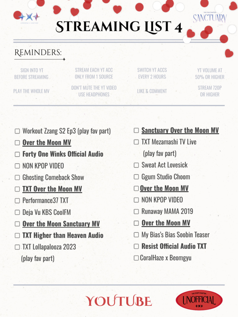 SANCTUARY Stream List 4 | PDF