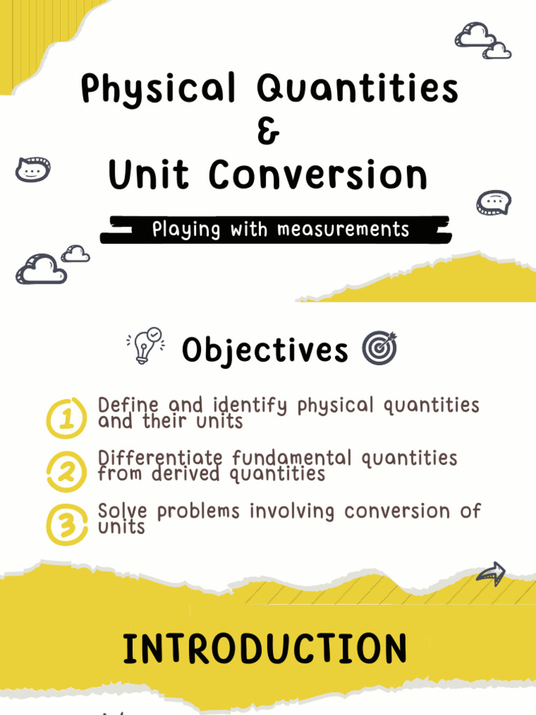 Physical Quantities and Unit Coonversion COPY 2 | PDF | Teaching ...