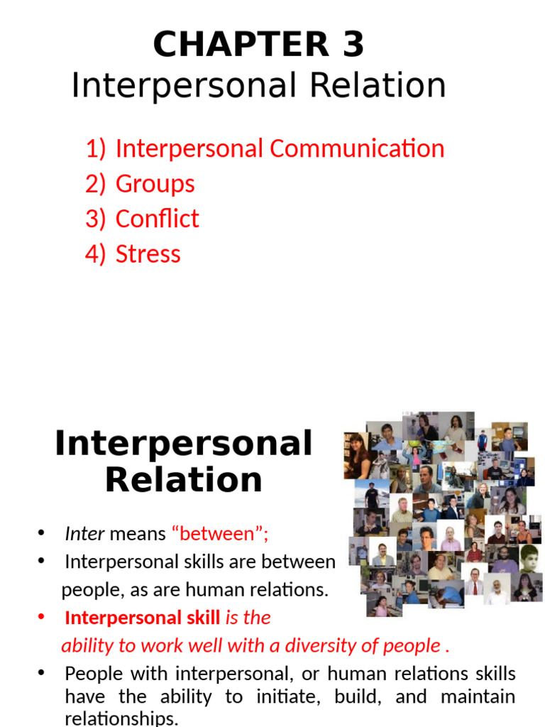 Interpersonal Communication and Group Dynamics | PDF | Communication ...