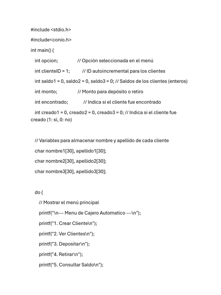 Programacion de Examen Final | PDF | Programación de computadoras ...
