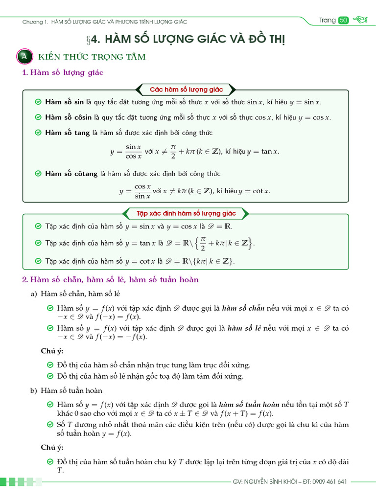 Tai Lieu Hoc Tap Toan 11 Hoc Ki 1 Sach Chan Troi Sang Tao 1 Trang 2 1 | PDF