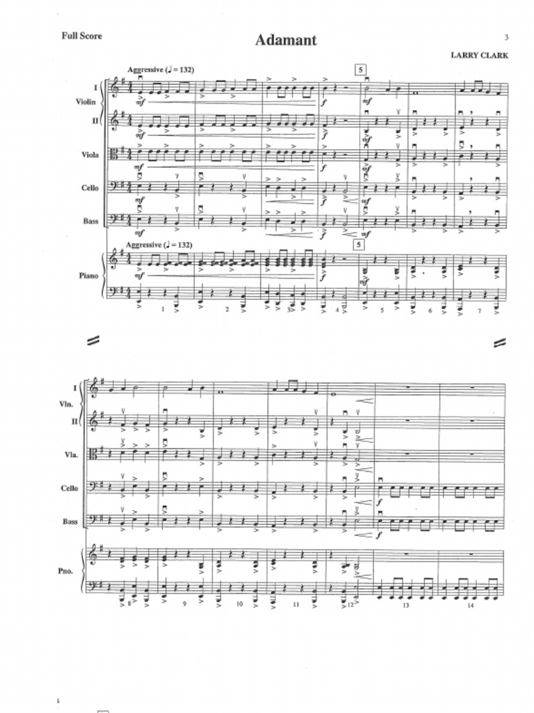 Adamant All Parts + Score | PDF
