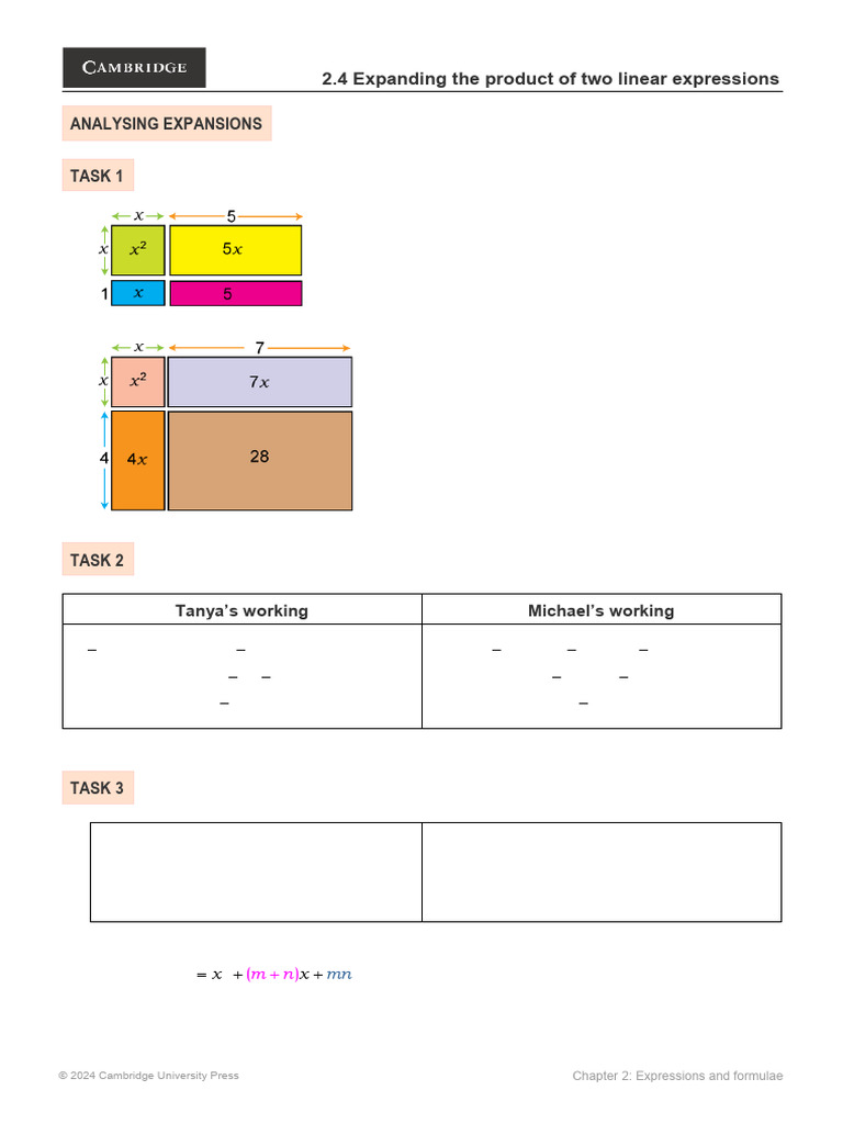 Algebraic Expansion Guide | PDF | Length | Mathematics