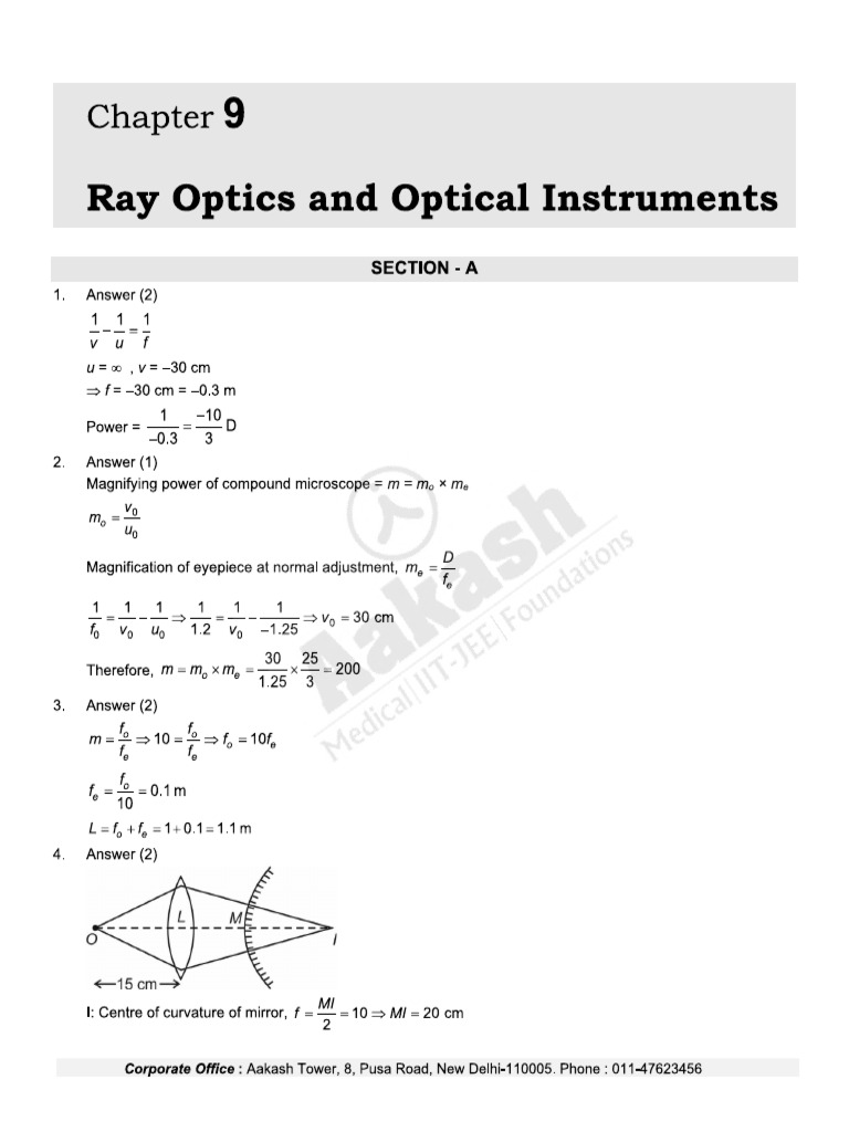 CLS MBN 24 25 P2 Phy Part 1 Set 1 Chapter 9 | PDF