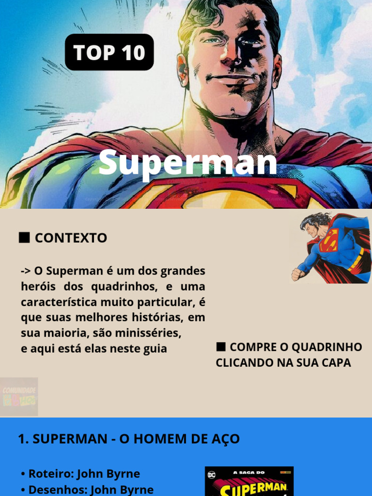 Guia - Top 10 Superman | PDF Guia - Top 10 Superman | PDF