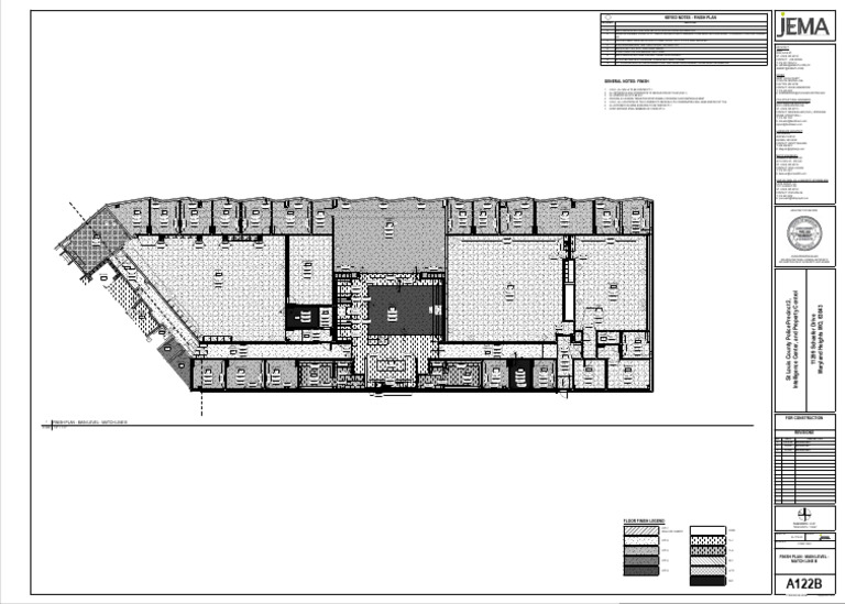 A122b - Finish Plan - Main Level - Match Line B | PDF | Components ...