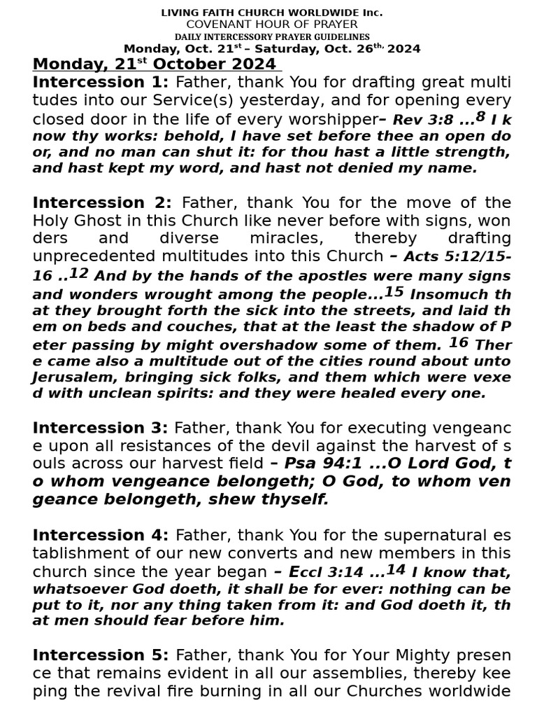 BOLD With Bible Refs... PROPOSED CHOP PRAYERS J Oct. 21st-26th 2024 ...