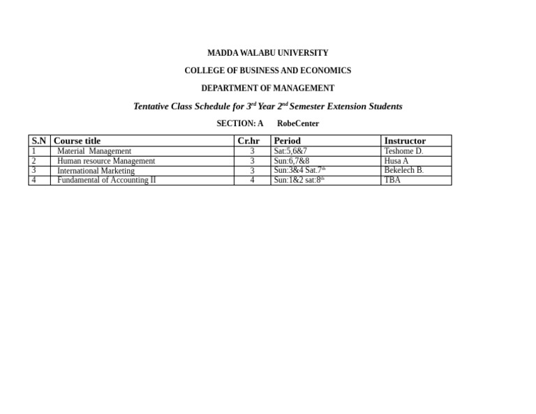 3rd Year Class S | PDF