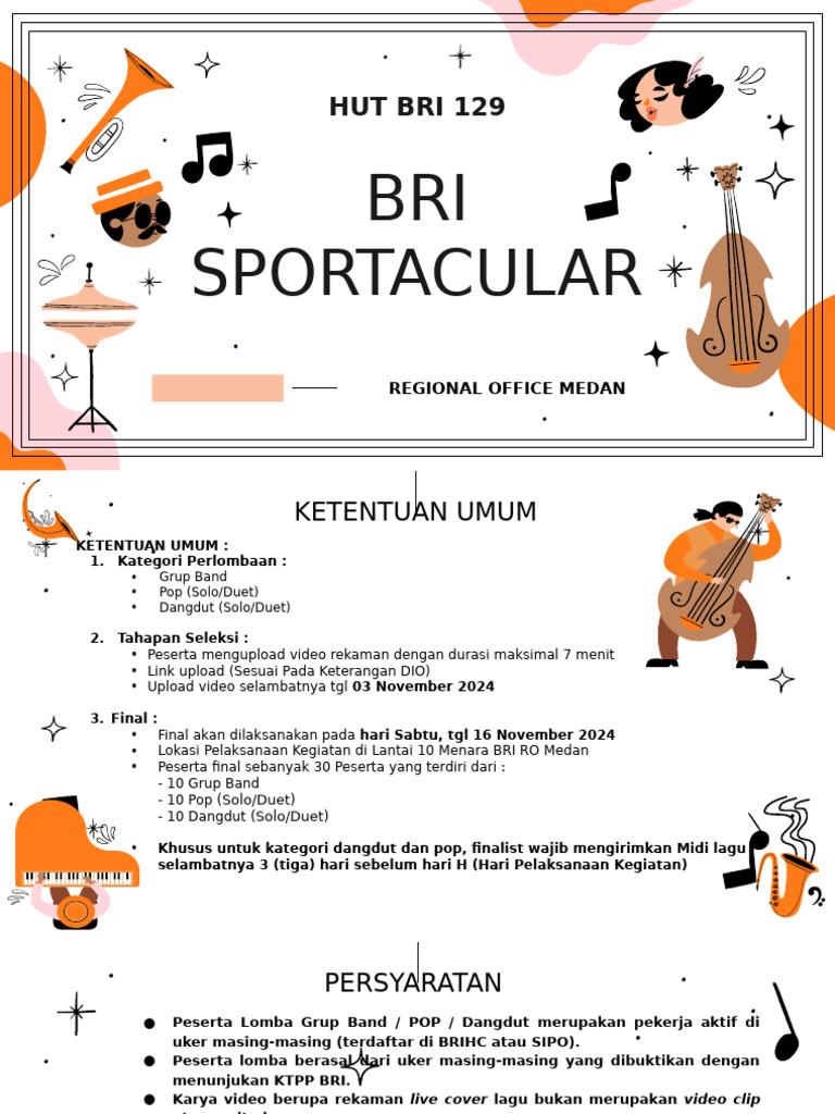 Persyaratan Sportartcullar HUT BRI 129 Fix | PDF