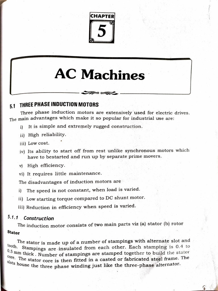 Unit Iii - Ac Machines - Book Scanned | PDF